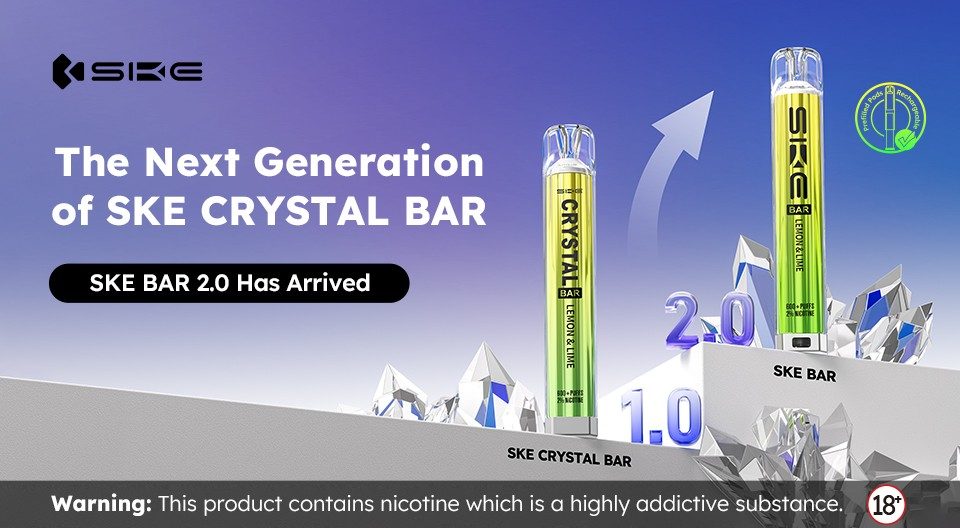SKE Bar: The Next Generation of SKE Crystal Bar Has Arrived • VAPEAST
