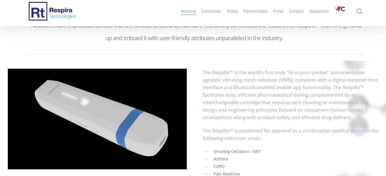 RespiRx: New Nicotine Inhaler Seeking FDA Approval • VAPEAST
