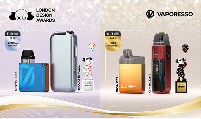 VAPORESSO Wins Big at London Design Awards 2023 with Four Innovative ...
