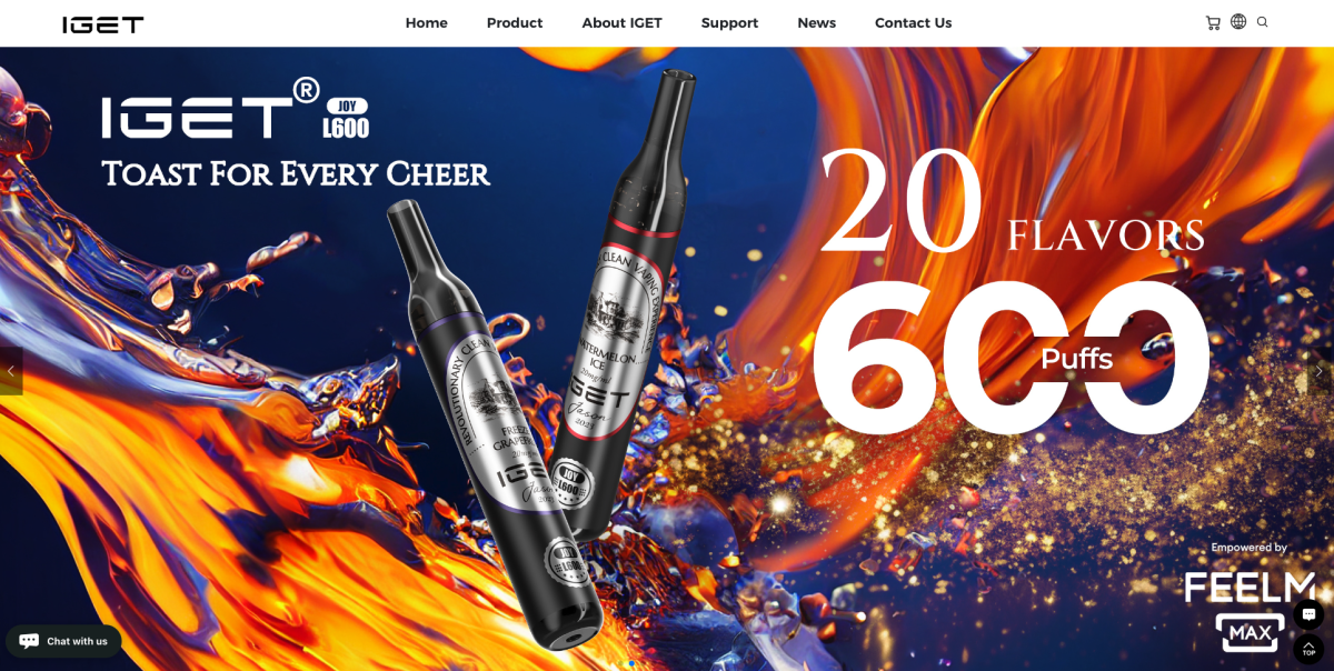 IGET JOY L600: A Unique E-Cigarette with a Red Wine Bottle Design • VAPEAST