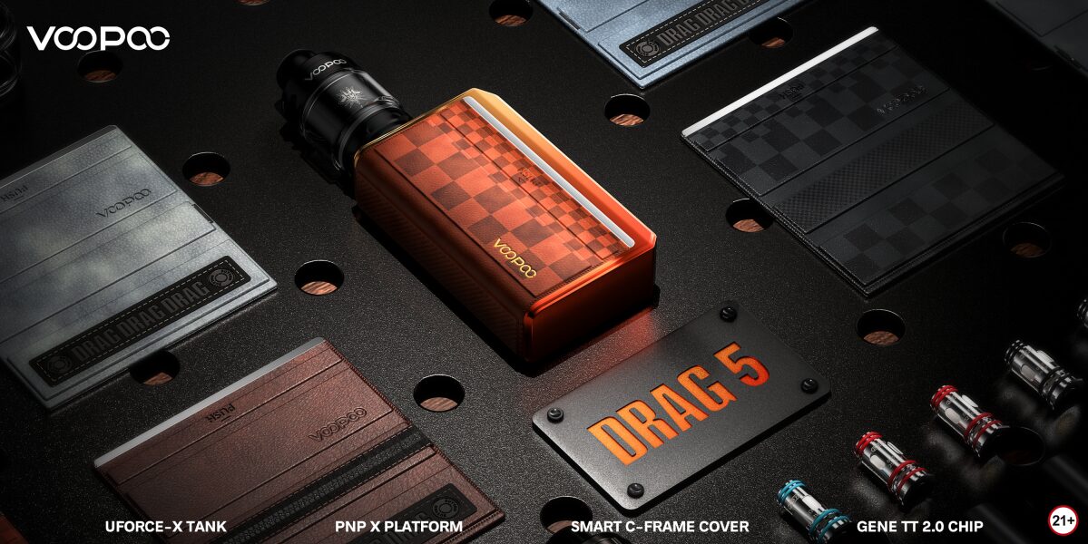 VOOPOO DRAG 5 Double New Launch: First 177W Mod Vape with New UFORCE-X ...