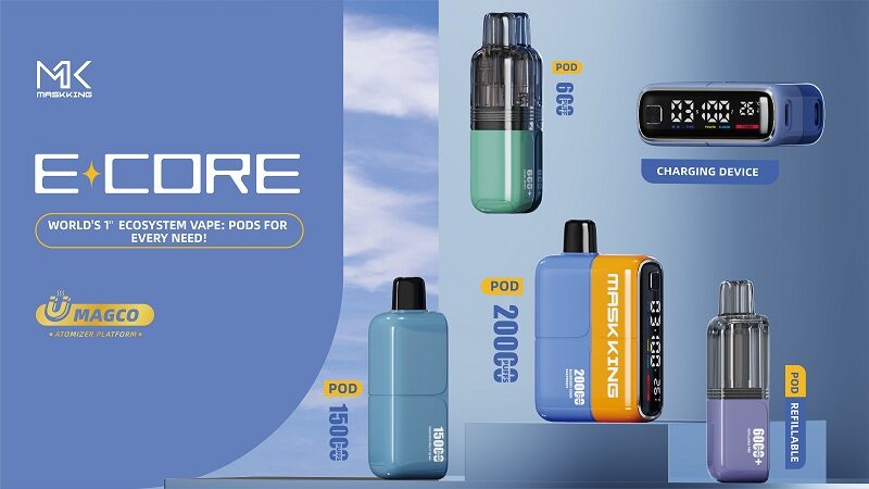 World’s First Ecosystem Vape: Maskking Ecore Kit with 4 Pods From 600 ...